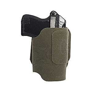 Vertx Tactigami MPH SUB, Universal Handgun Holster for Tactical Gear, Appendix CCW Concealed Carry Firearm, Customized Fit, Attach to Loop Panel, One Wrap, Desert Tan