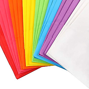 Tomnk 32pcs Party Favor Bags 8 Colors Goodie Bags Rainbow Paper Gift Bags Bulk with Handles for Birthday Party, Candy ,Small Gift and Bridal Shower
