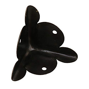 BQLZR Corner Ornament 24x24mm Vintage Bronze Metal Decorative Corner Bracket for Box Pack of 20
