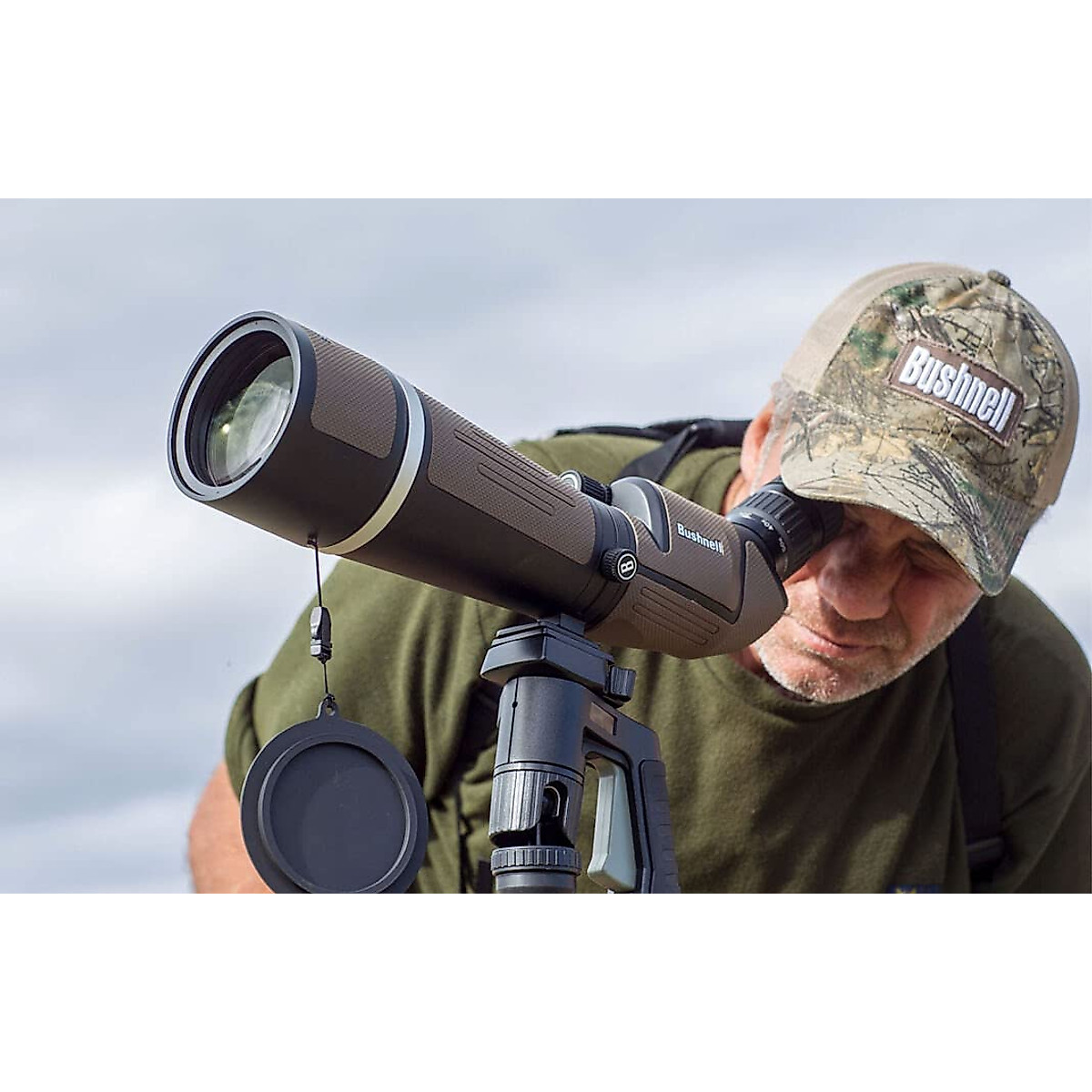 Bushnell Nitro 20-60x65 Spotting Scope, Hunting Spotting Scope, Long Range Spotting Scope, Fully Multi-Coated, ED Prime Objective, IPX7 Waterproof
