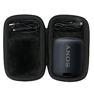co2CREA Hard Travel Case Replacement for Sony SRS-XB100 SRS-XB12 SRS-XB13 Extra Bass Portable Bluetooth Speaker (All Black Case)