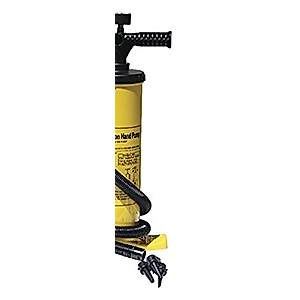 Advanced Elements Double Action Pump with Pressure Guage, Yellow, One Size With Canister, Hose, Gauge, Attachments