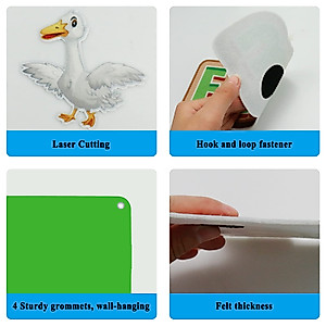 Craftstory 47 Pcs Farm Animals Toys Flannel Felt Board Story Sets for Toddlers Kids 47 Pieces Farm Barnyard Toys Interactive Montessori Sensory Busy Board Arts Crafts Gifts for Kids