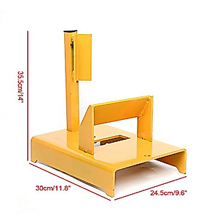 LOYALHEARTDY Lawn Mower Blade Sharpener Yellow Garden Blade Sharpener Adjustable Ring Rust 30°Angle Beveled Sharpening, Grinder Motor NOT Included