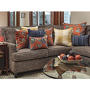 Pillow Perfect Indoor/Check Please Sunshine Throw Pillow, 18-inch, Yellow