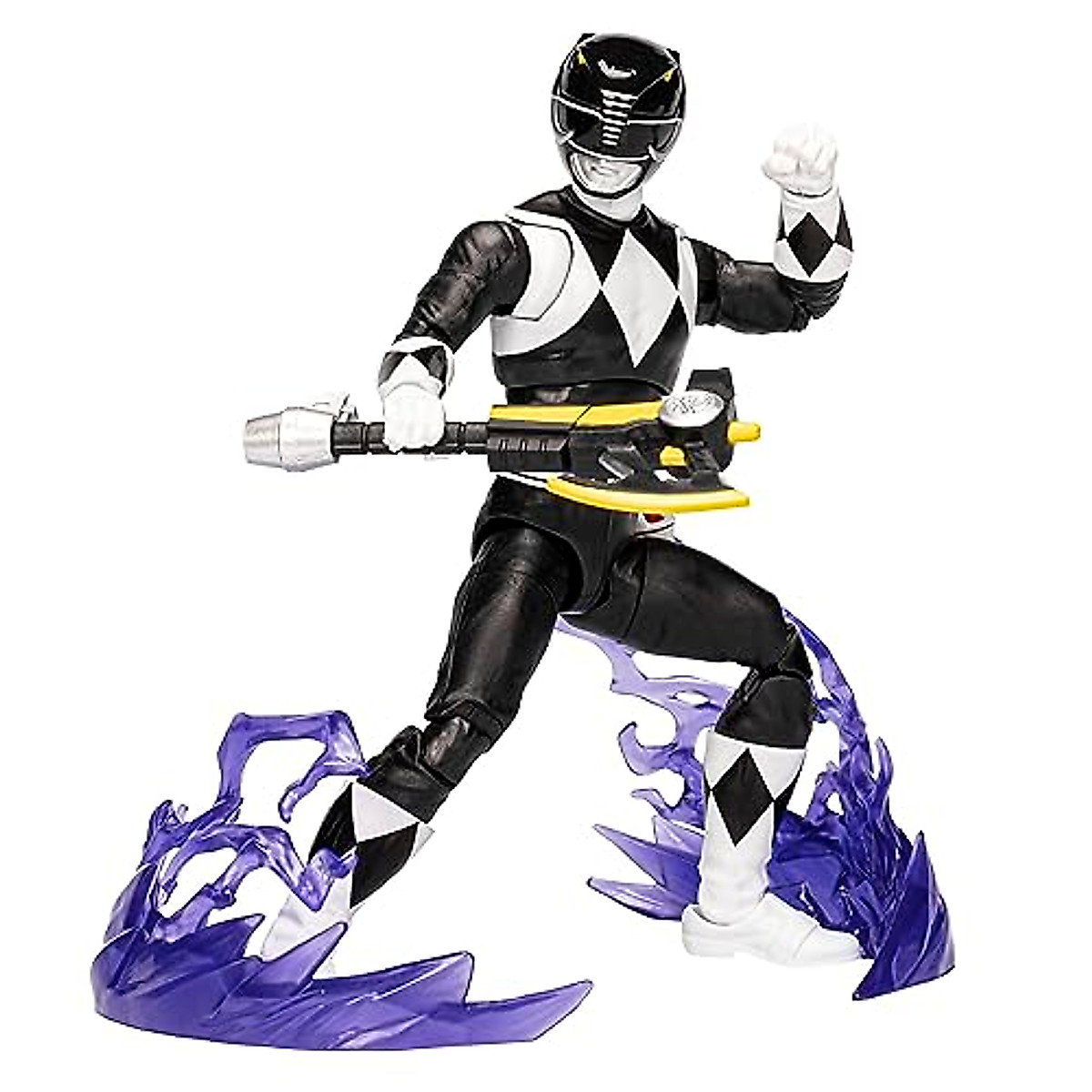 Power Rangers Lightning Collection Remastered Mighty Morphin Black Ranger 6-Inch Action Figure, Toys for Boys and Girls Ages 4 and Up