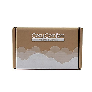 Cozy Comfort Weighted Blanket (9lb), Cooling Weighted Blanket, Weighted Blanket with Removable Cover, 36 x 56, Grey