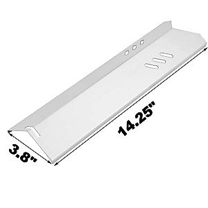 B0212-040 55-24-198 Heat Shield Plates Replacement Parts for Blue Rhino Parts GBC1932L Heat Tent RevoAce Grill Parts GBC1793W GBC1705WV GBC1706W Heat Plates Burner Cover Grill Accessories 3 pcs