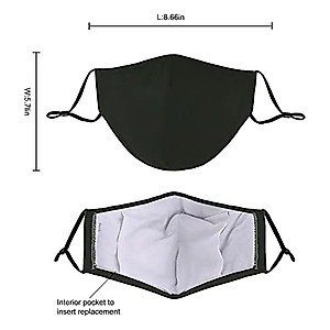 12 Pack Washable Cloth Face Mask Reusable with Adjustable Ear Straps & Nose Wire Comfortable Breathable Cotton Face Masks,3 Ply Adult Safety Mask for Women Men