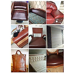 bandezid Roll Self-Adhesive Pu Leather Patch Repair Kit First Aid Sofa Car Seat Furniture Jacket Handbag(幅1.38x0.5m1m2m3m4m5m)-Dark Gray 1.38×4m