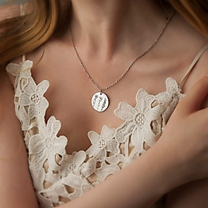 Anavia Multiple Birth Month Flowers Necklace Connection of Family and Friends, Personalized Floral Necklace, Customized Birthday Jewelry Gift for New Mom Sister Long Distance Couple Babyshower (Silver)