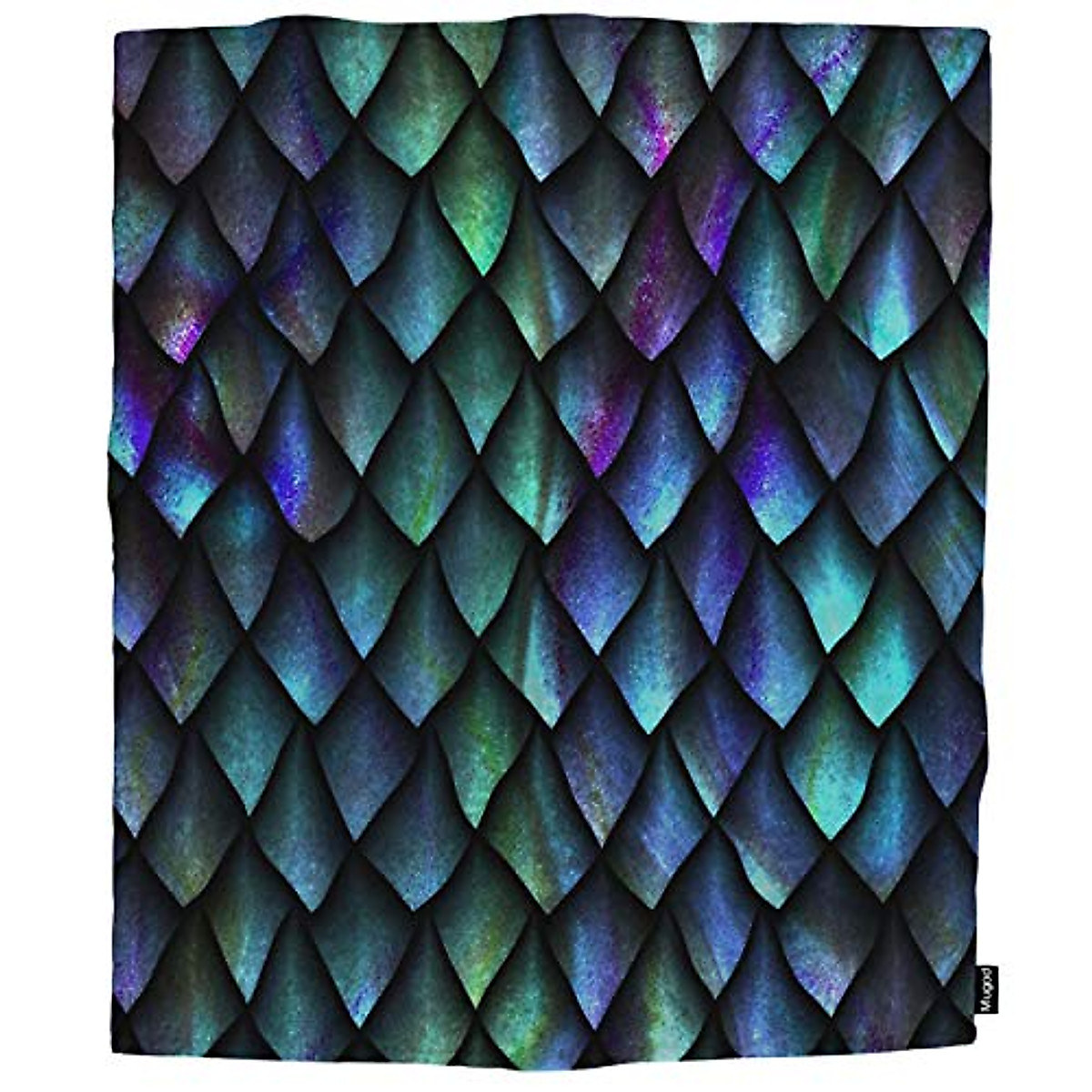 Mugod Reptile Skin Throw Blanket 3D Seamless Texture of Dragon Scales Decorative Soft Warm Cozy Flannel Plush Throws Blankets for Baby Toddler Dog Cat 30 X 40 Inch