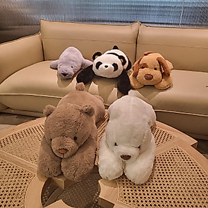 FoxVilla 4lbs Bear Weighted Stuffed Animals, 24 inch Weighted Plush Stuffed Animals for Adults, Cute Soft Weighted Plush Throw Animal Pillow Toy, Birthday Gifts for Adults Kids