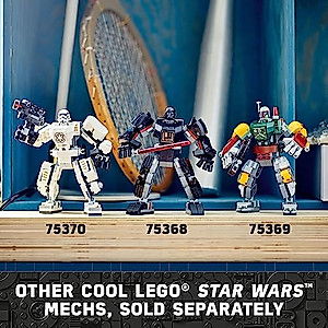 LEGO Star Wars Boba Fett Mech 75369 Buildable Star Wars Action Figure, This Posable Mech Inspired by The Iconic Star Wars Bounty Hunter Features a Buildable Shield, Stud Blaster and Jetpack