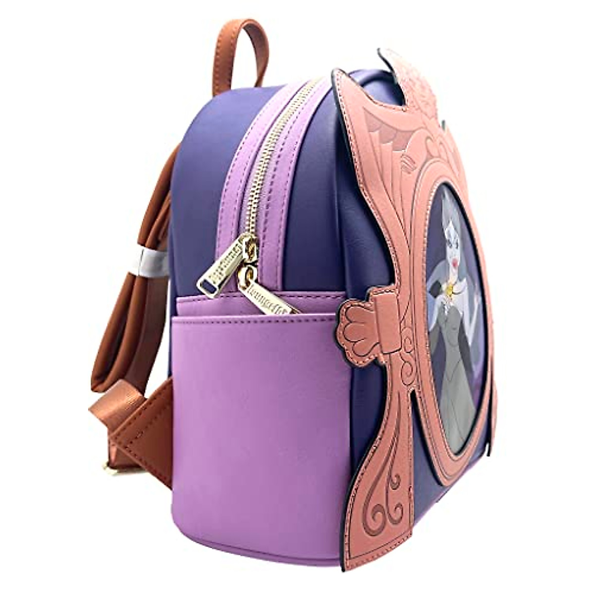 Loungefly X LASR Exclusive Disney Little Mermaid Ursula & Vanessa Lenticular Mini Backpack - Fashion Cosplay Disneybound Cute Backpacks