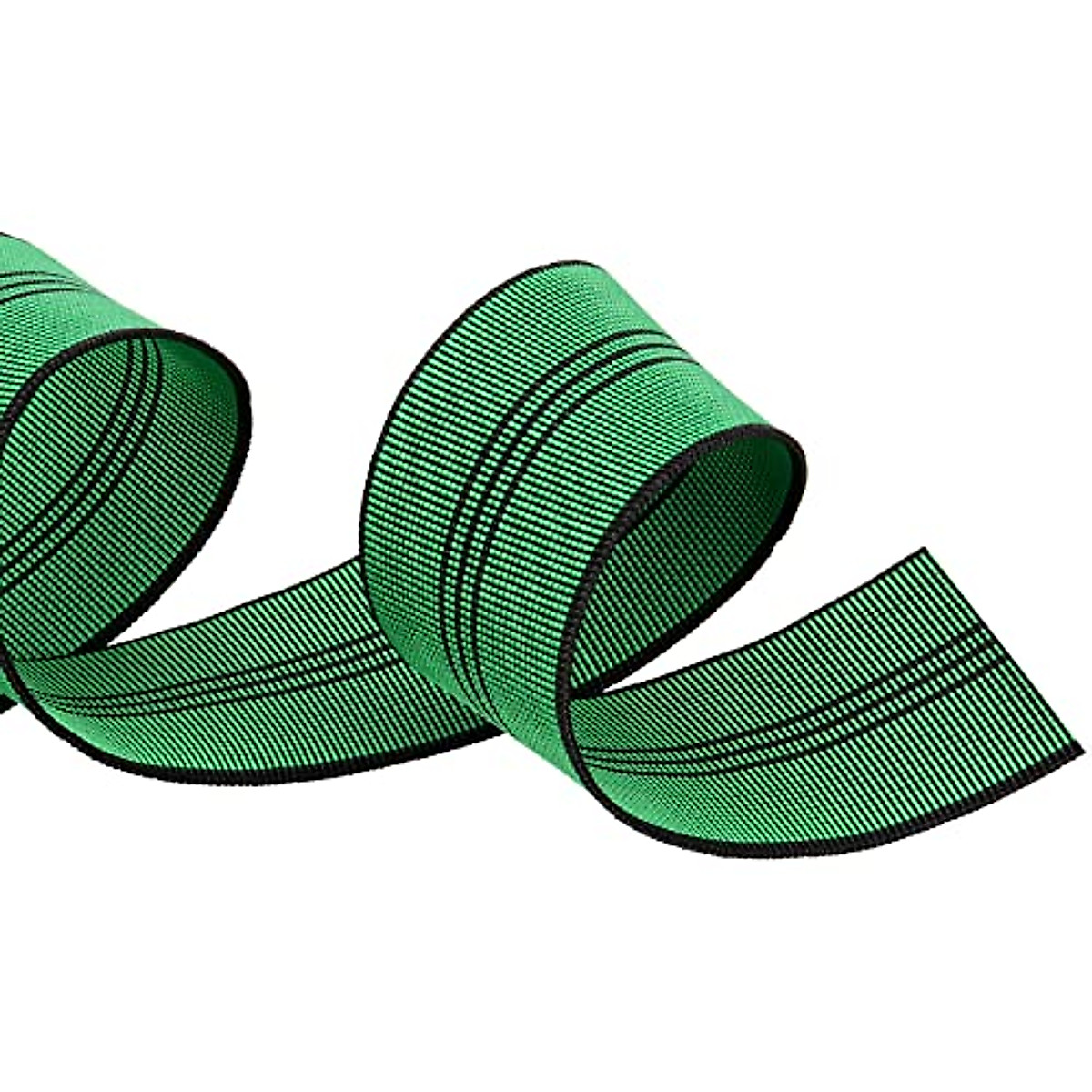 JEUIHAU 2.7 Inches x 65.6 Feet Sofa Elastic Webbing, Black Elastic Webbing Band, DIY Upholstery, Repair and Modification, Stretchy Spring Alternative, Sofa, Couch, Chair Webbing