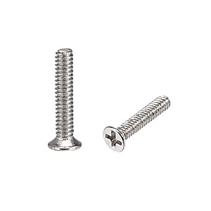 uxcell M1.4 x 8mm Phillips Screw Fastener Silver Tone for Laptop PC TV Fan Switch 500pcs