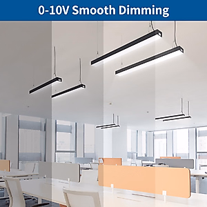 DAKASON 4FT Linkable LED Linear Light, 40W Shop Light for Garage Ceiling, Commercial Linear Lighting Fixture for Office, 4’ LED Tube Light for Warehouse, 3CCT, Dimmable 1Pack