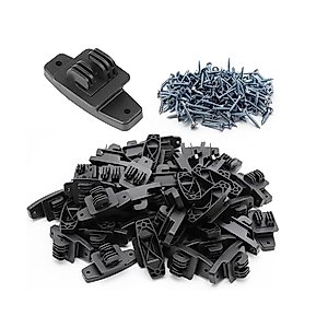 ZYAMY 24pcs Electric Fence Wood Post Claw Insulators, Nail on Insulator for Hi-Tensile, Heavy- Duty Fencing Wire Polywire