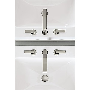KOHLER Composed K-73060-4-CP Widespread 2-Handle Bathroom Sink Faucet with Metal Drain Assembly in Polished Chrome