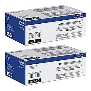 LVE TN-780 (TN780) 𝑯𝒊𝒈𝒉 𝒀𝒊𝒆𝒍𝒅 Black Laser Toner -Cartridge 2-Pack Compatible Replacement for Brother TN780 Toner for HL-6180DW HL-6180DWT MFC-8950DW MFC-8950DWT Printer