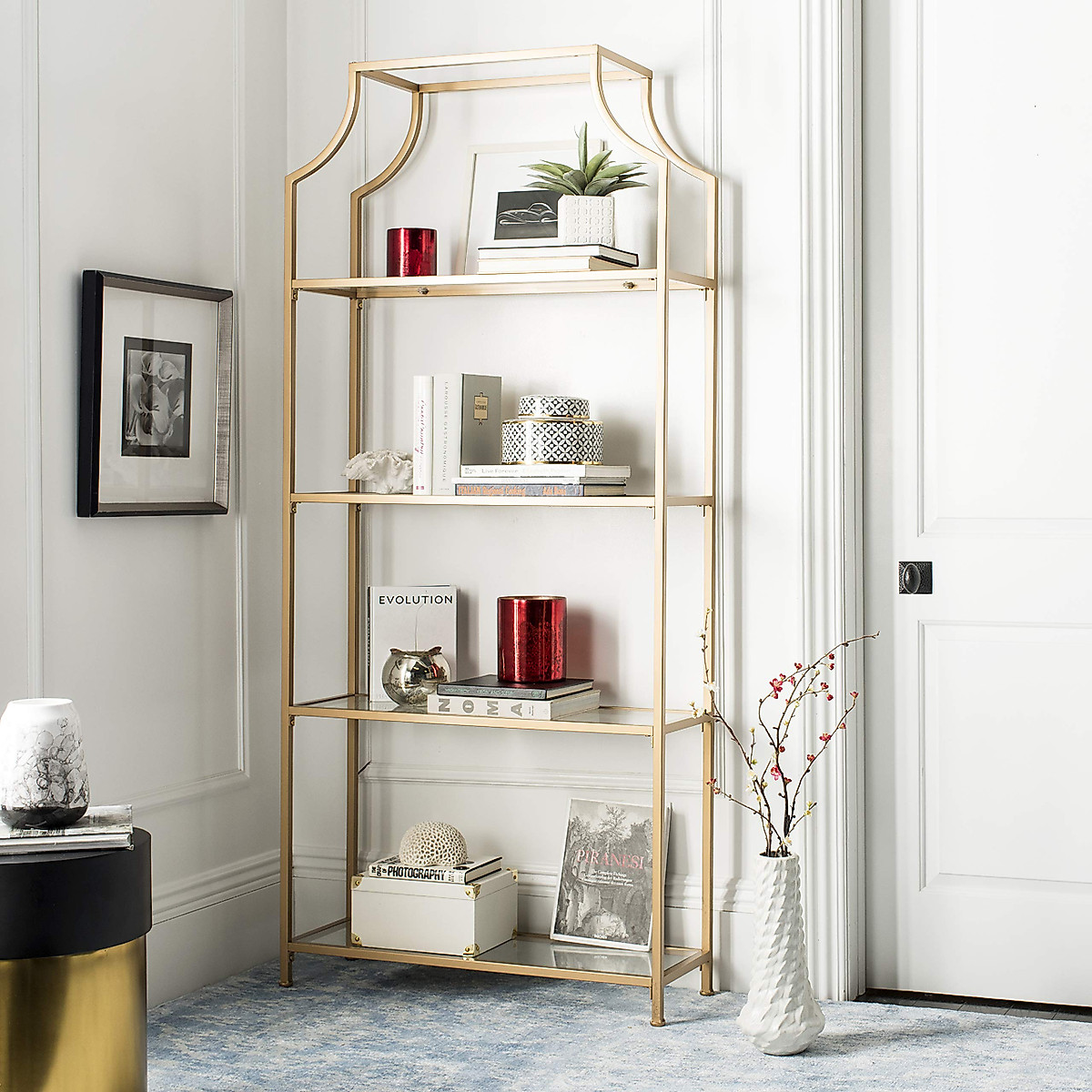 Safavieh Home Collection Slater 4 Tier Etagere, Gold