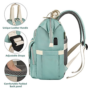 Laptop Backpack for Women,Doctor Teacher College School Student Work Shoulder Purse Bag,Travel Airline Approved Backpack for 15.6 Inch,Large Wide Open RFID Anti Theft USB Charging Port Bookbag