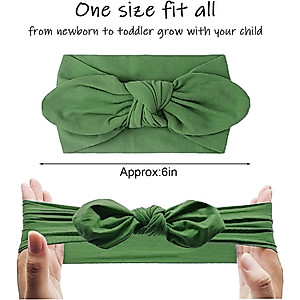 WZT 21PCS Baby Nylon Headbands 7 styles Hairbands Hair Bow Elastics for Girl headbands with bows Newborns Infant Toddlers