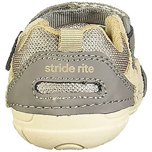 Stride Rite baby boys Soft Motion Rhett Athletic Sneaker, Tan, 5 Wide Toddler US