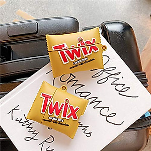 YLFYSF Airpods Pro Silicone Case 3D Cartoon Funny Cute Cover Compatible for Apple Airpods Pro [Snacks Food Series 1] (Chocolate Twix)