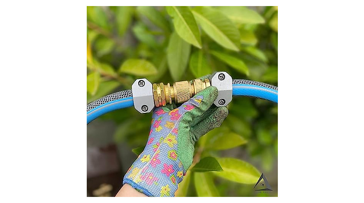DBR Tech Garden Hose Repair Kit, Male and Female Solid Aluminum Alloy ...