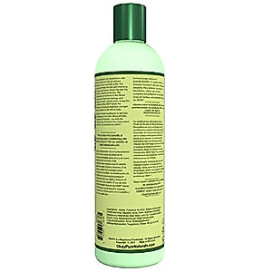 OKAY | Green Tea Nourishing Antioxidant Rich Conditioner | For All Hair Types & Textures | Revitalize - Rejuvenate - Restore | With Tea Tree Oil | Free of Paraben, Silicone, Sulfate | 12 oz , pale green
