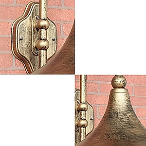 TEmkin Retro Industrial Minimalism Sconce Wall Lamp Bronze Outdoor Aluminum Horn Cover Waterproof Wall Lights LED Used for Courtyard Gate Wall Park Wall Lighting