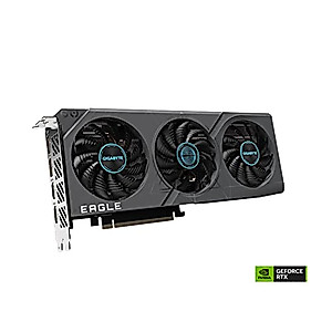 GIGABYTE GeForce RTX 4060 Ti Eagle OC 8G Graphics Card, 3X WINDFORCE Fans, 8GB 128-bit GDDR6, GV-N406TEAGLE OC-8GD Video Card