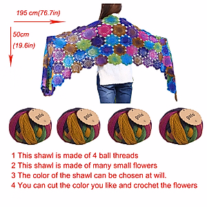 golo MQ Colorful Ball Wool Yarn for Hand Weaving