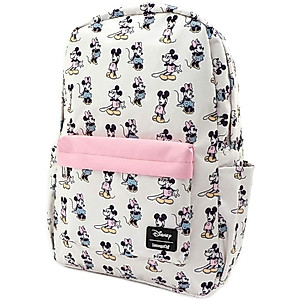 Loungefly Pastel Minnie Mickey Nylon Backpack Standard