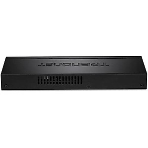 TRENDnet 8-Port Gigabit PoE+ Switch, 120W PoE Power Budget, 16Gbps Switching Capacity, IEEE 802.1p QoS, DSCP Pass-Through Support, Fanless, Wall Mountable, Lifetime Protection, Black, TPE-TG84