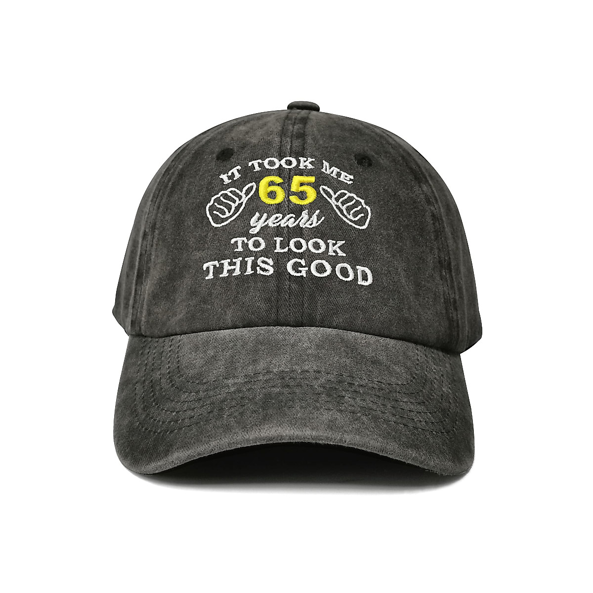 Hepandy It Took Me 65 Years to Look This So Good Hat, Funny Adjustable Embroidery 65th Birthday Baseball Cap Washed Dad Hat