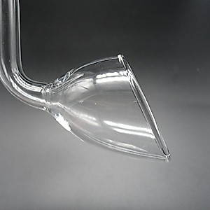 JARDLI Glass Lily Pipe Outflow for Aquarium Planted Tank (10mm for 9/12mm (3/8" ID) tubing)