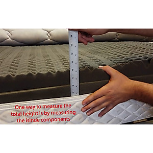 Magic Sleeper Mattress Euro Top Outer Shell King 76 x 80 (Fits Sleep Number 3000, 5000, 6000, C3, C4, P5, P6 Beds) (9" Height)