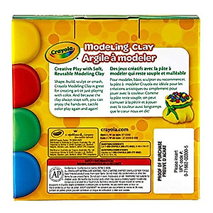Crayola Modeling Clay, 4 Classic Colors (16 oz), Art and School Supplies for Kids, Gifts for Boys & Girls