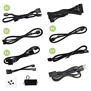 EVGA SuperNOVA 1000 G+, 80 Plus Gold 1000W, Fully Modular, FDB Fan, 10 Year Warranty, Includes Power ON Self Tester, Power Supply 120-GP-1000-X1,Black