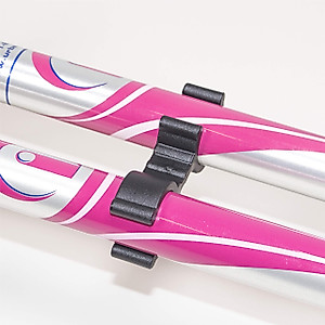 Urban Poling - Urban Poles 4Life - Lightweight, Aluminum Nordic Walking Sticks - Pink & Silver - 1 Pair – for Users 4'2"–6'2" - Collapsible & Adjustable Hiking Gear