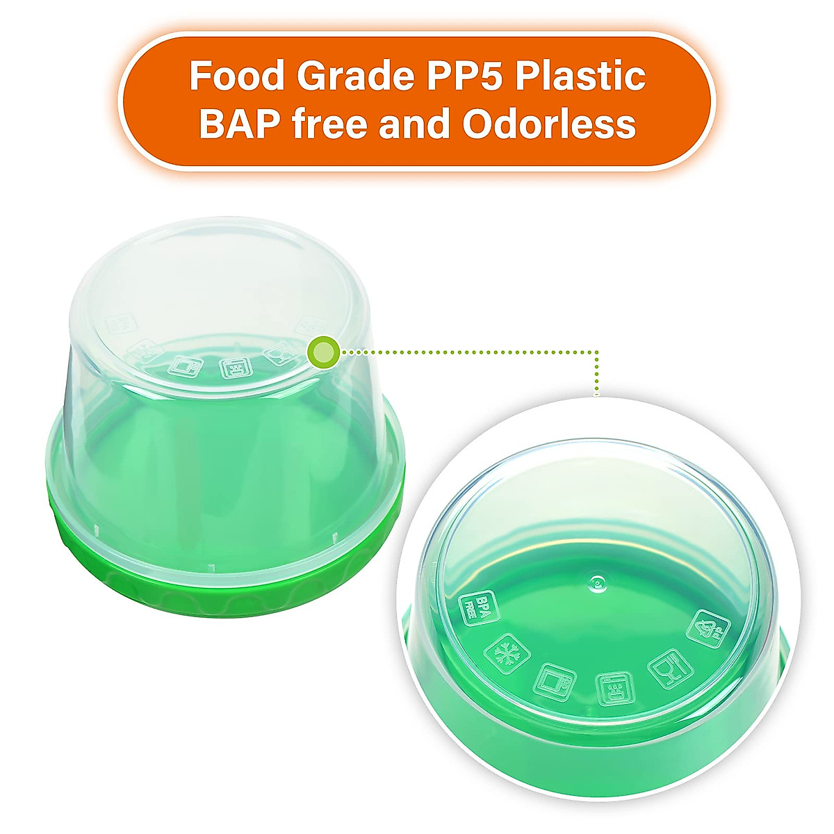 12-pack 2oz reusable small plastic containers with screw lids salad dressing container to go sauce condiment jello shot cups jars lunch box accessories baby food containers -mini-leakproof airtight