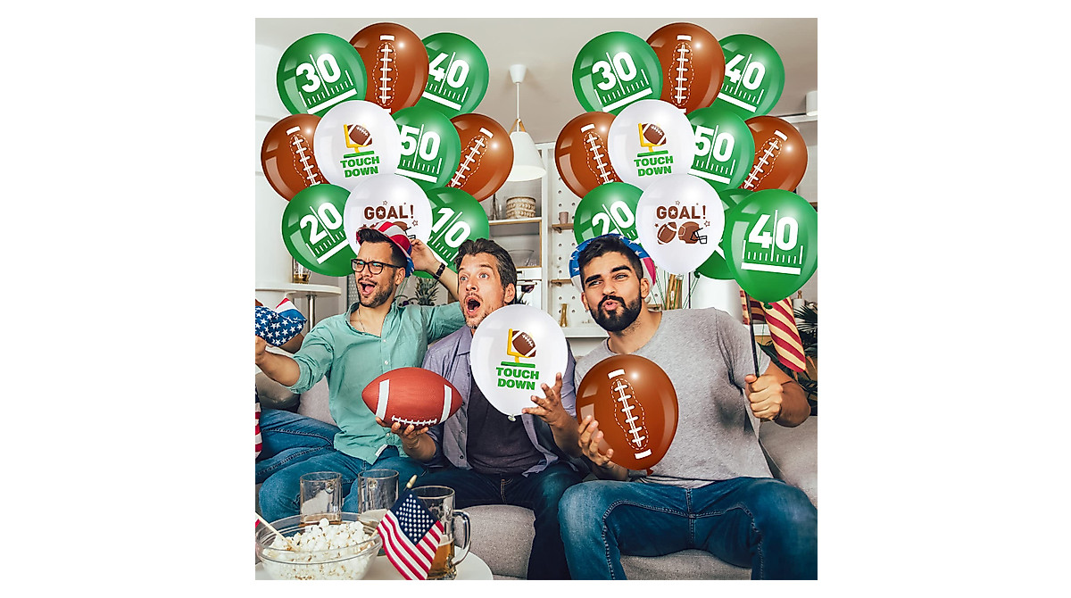 45 Sports Football Balloons for Game Day Decorations