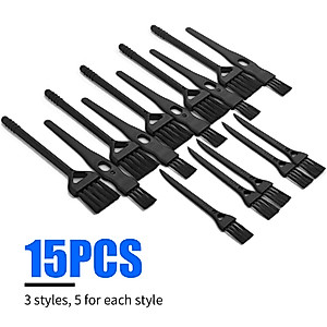 15pcs Electric Shaver Razor Cleaning Brushes Razor Cleaner Set Nylon Bristles Cleaner Brush,3 Styles