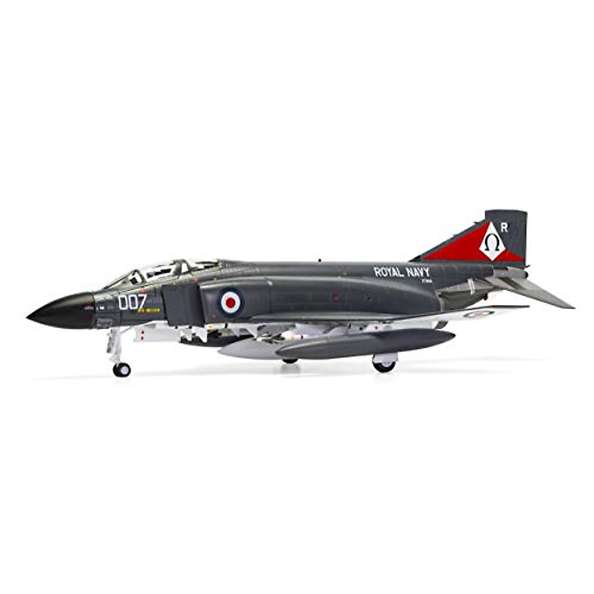 Corgi Diecast Mcdonnell Douglas Phantom FG.1 HMS Ark Royal 1:48 Military Aircraft Display Model AA27901, Black