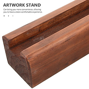 Cabilock Display Stand Wood Full Length Mirror Holder Rack Artwork Rack Artwork Stand Artwork Display Support Display Rack Wood Display Mount Artwork Holder Wood Display Holder