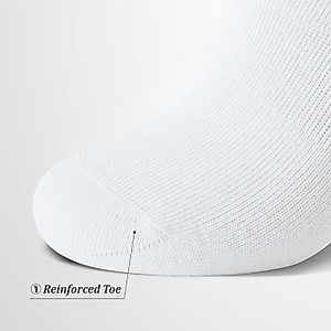 HIGIXCH No Show Socks Women Low Cut Invisible Liner Non slip Athletic Boat Socks 6 Pairs(socks for women size 5-8, White)