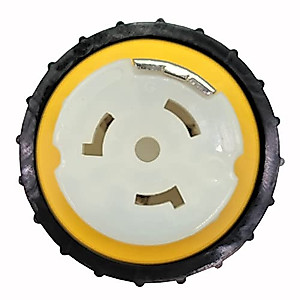 Parkworld 692118 Shore Power Adapter Generator 30A L14-30P Male to Marine 50A SS2-50R Female with Locking Ring